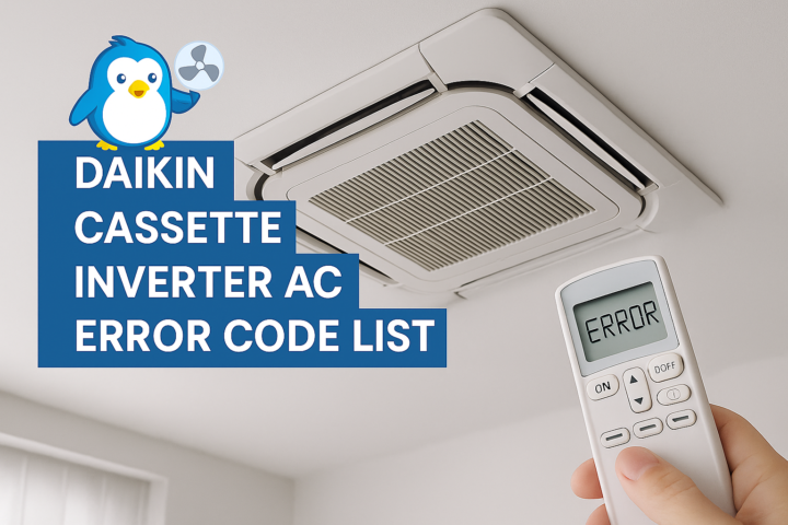 Daikin Cassette AC Inverter Error Code List | Complete Guide